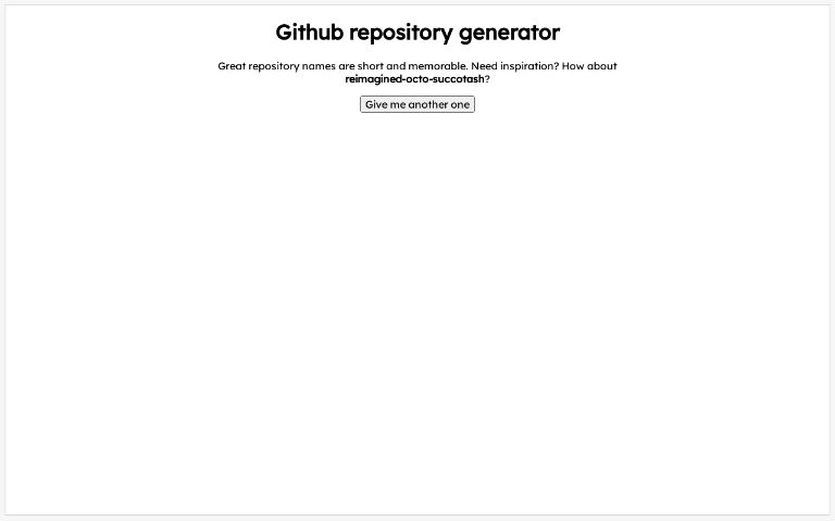 Github repository generator