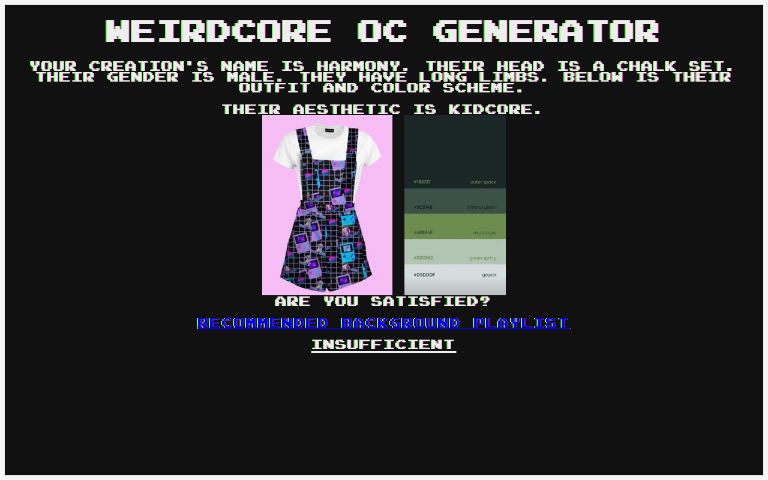 WEIRDCORE oc generator