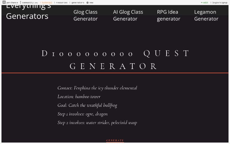 d1000000000 Quest generator