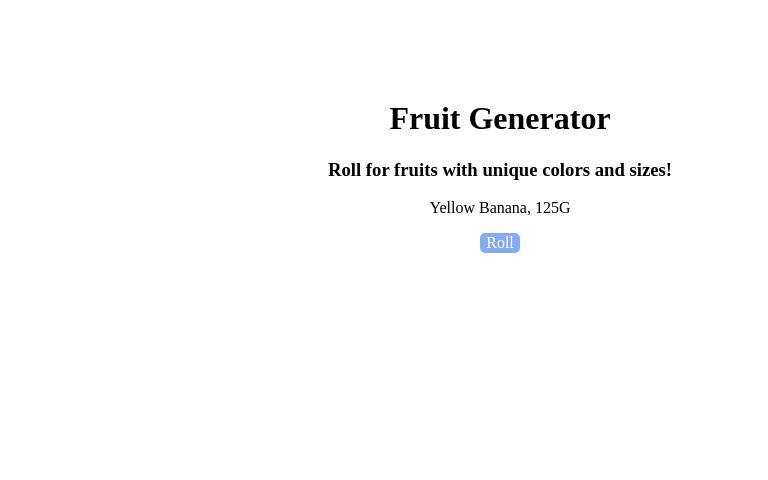 Fruit Generator