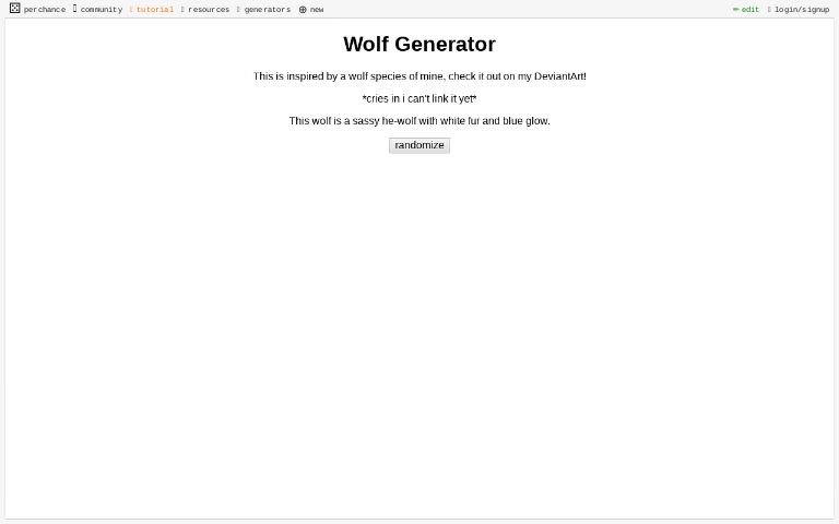 Wolf Generator