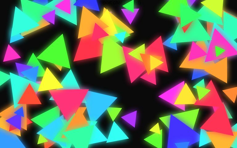 Glowing Bouncing Triangles ― Perchance Generator