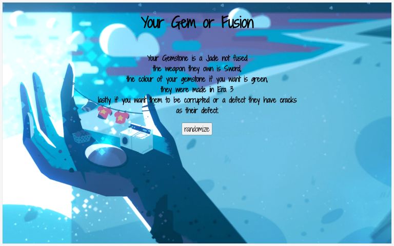Your Gem or Fusion ― Perchance Generator