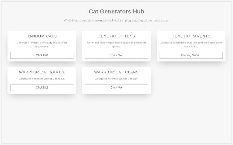 Cat Generators Hub