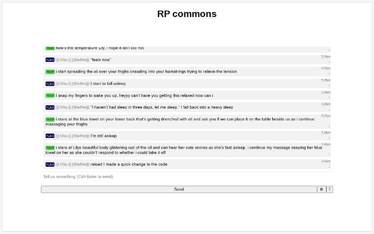 RP commons ― Perchance Generator