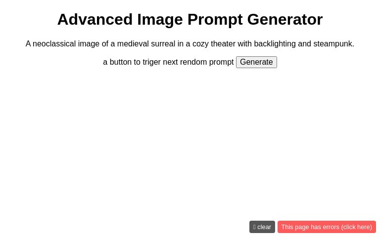 Advanced Image Prompt Generator