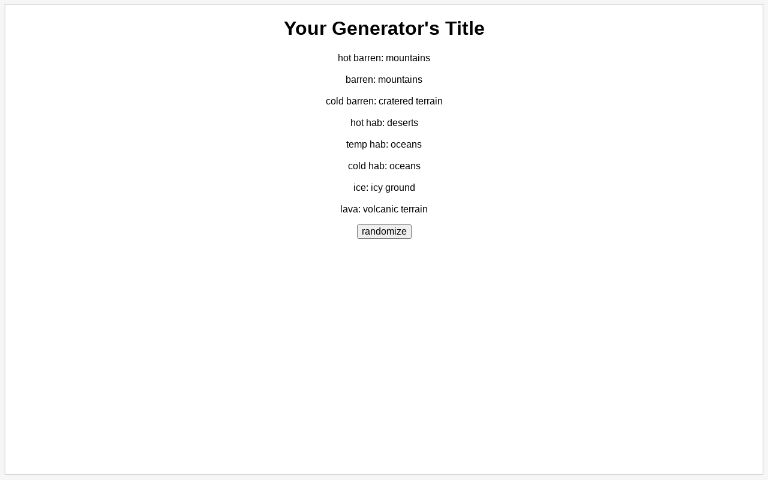 Gmbiome ― Perchance Generator