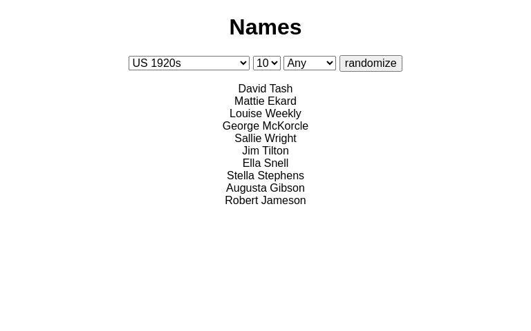 Names ― Perchance Generator