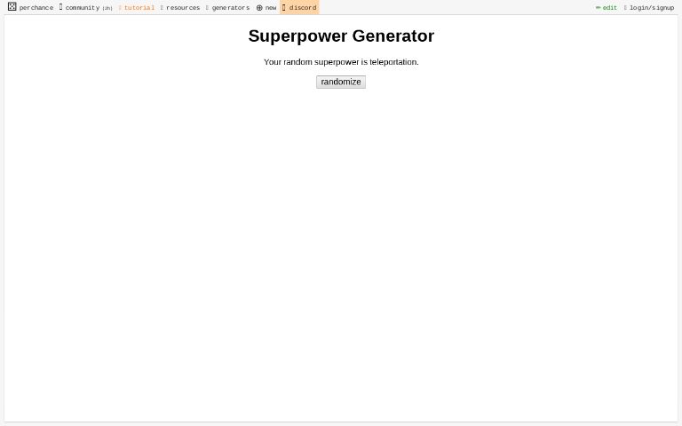 Superpower Generator