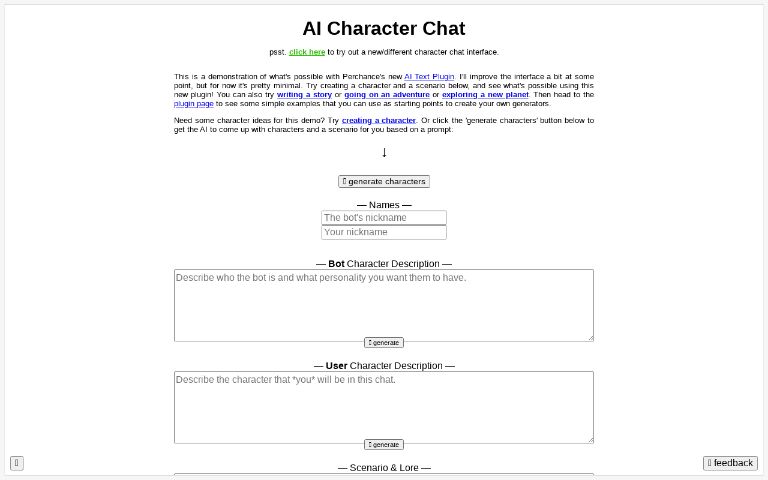 AI Chat & Roleplay (free, no sign-up, fast, unlimited)