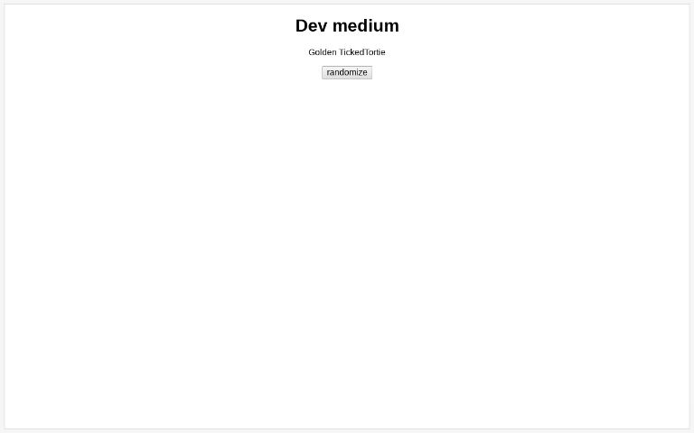 Dev medium ― Perchance Generator