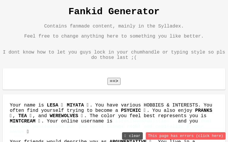 Fankid Generator