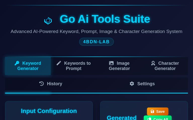 Go Ai Tools Suite ― Perchance Generator