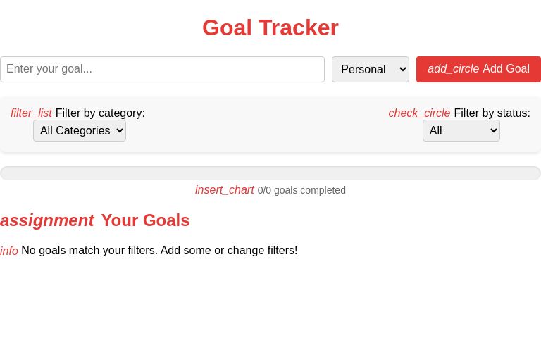 Goal Tracker ― Perchance Generator