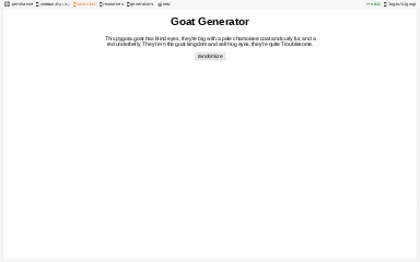 Goat Generator
