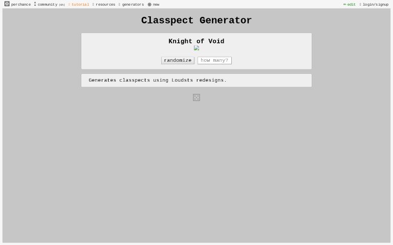 Classpect Generator