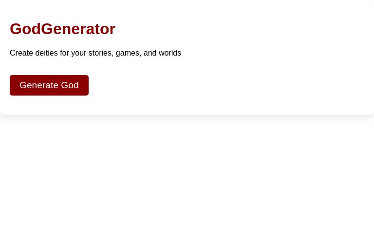 GodGenerator