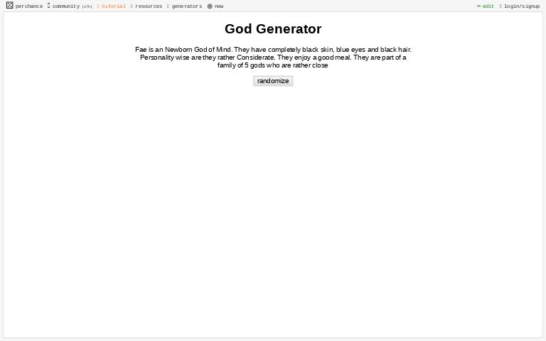 God Generator