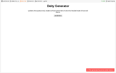 Deity Generator