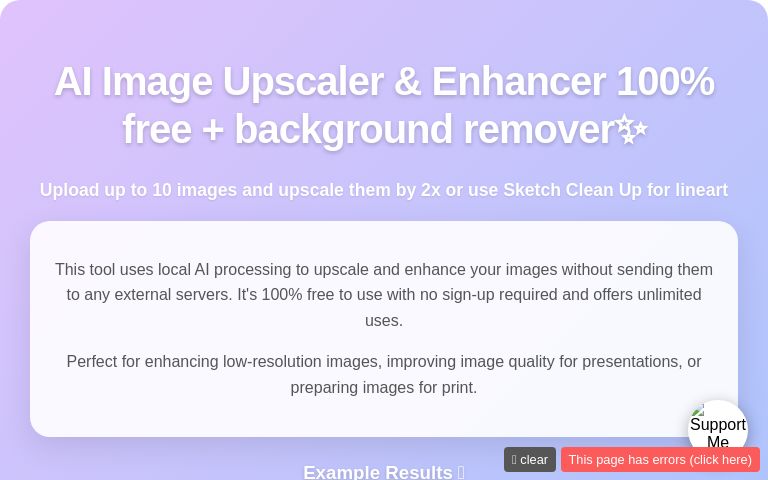 AI Image Upscaler & Enhancer 100% free + background remover ― Perchance ...