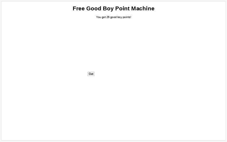 Free Good Boy Point Machine ― Perchance Generator