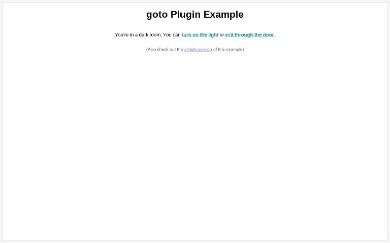 goto Plugin Example