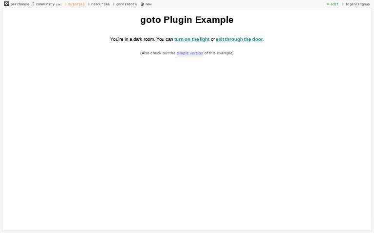 Goto Plugin Example