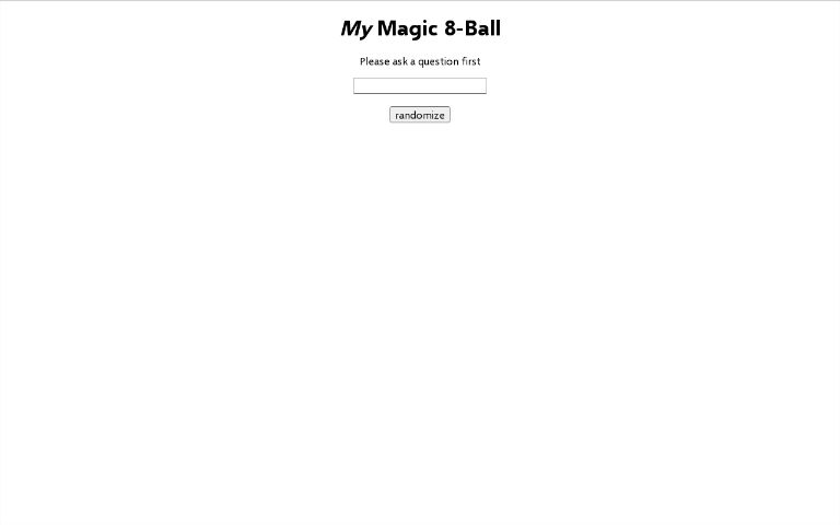 My Magic 8-Ball ― Perchance Generator