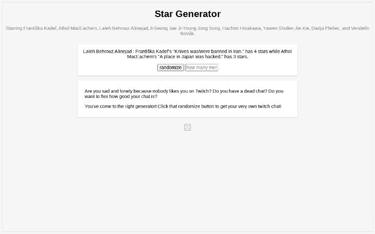 Star Generator