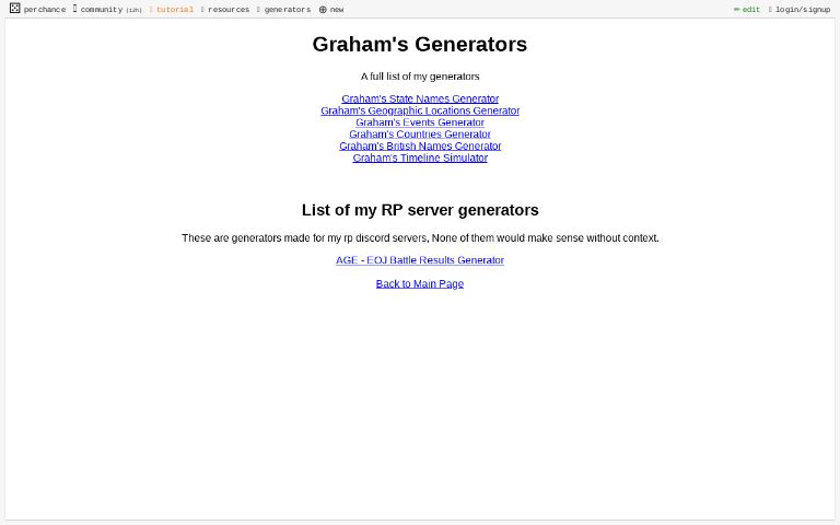 Graham's Generators