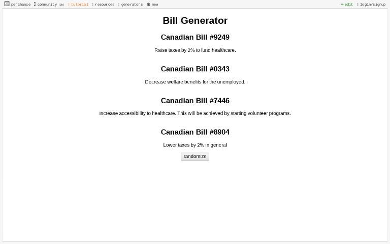Bill Generator