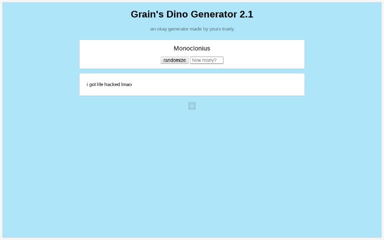 Grain's Dino Generator 2.1