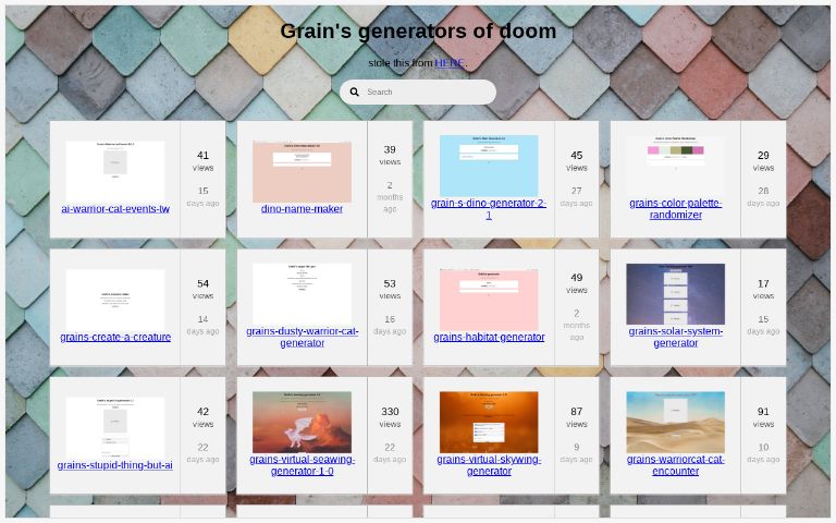 Grain's generators of doom