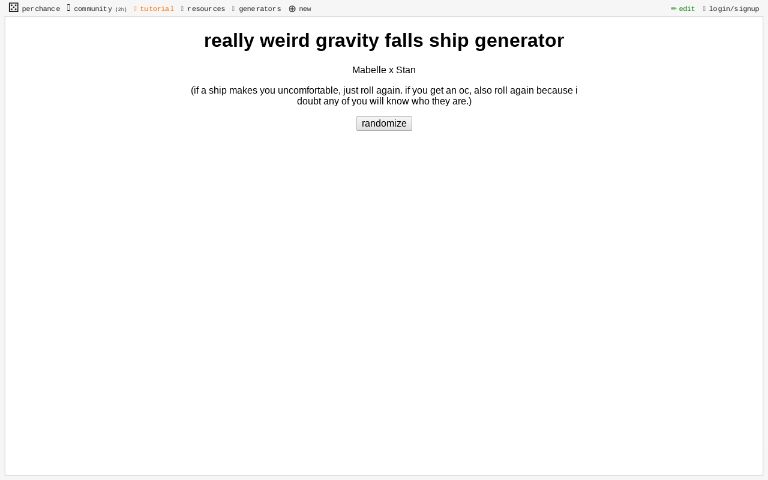 really weird gravity falls ship generator