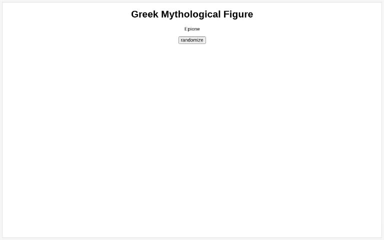 Greek Mythological Figure ― Perchance Generator