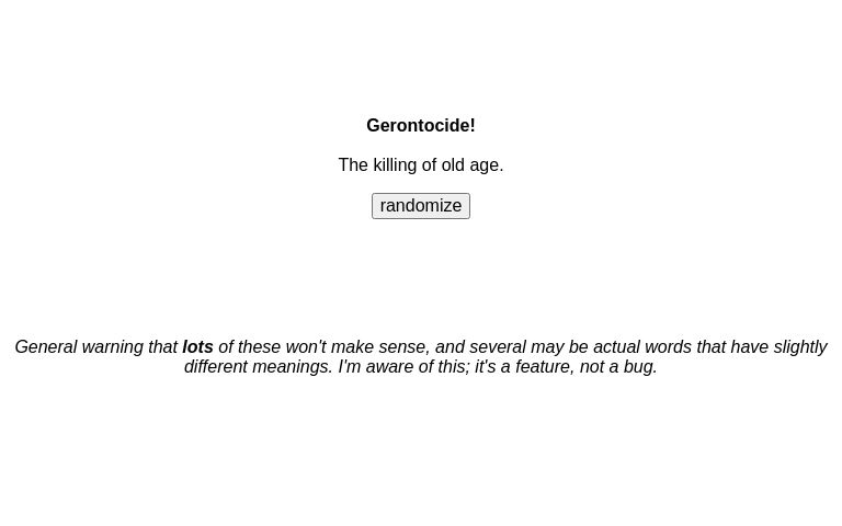 Funwithsuffixes ― Perchance Generator