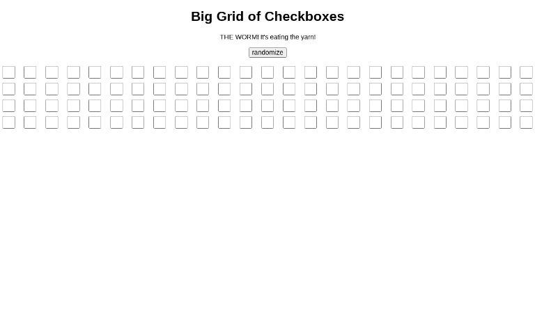 Big Grid of Checkboxes ― Perchance Generator