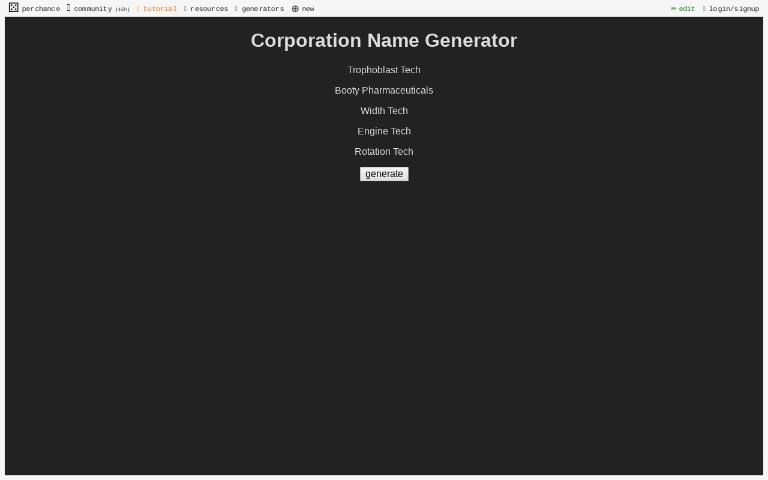 Corporation Name Generator