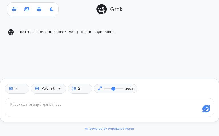 Grok AI Pembuat Gambar 100% Gratis ― Perchance Generator