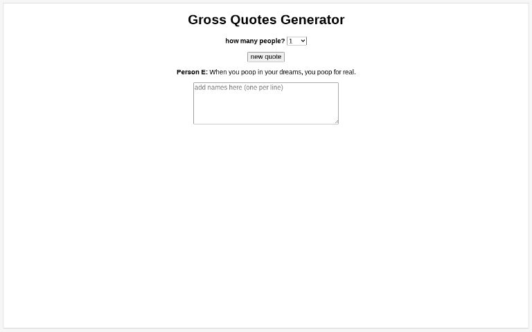Gross Quotes Generator