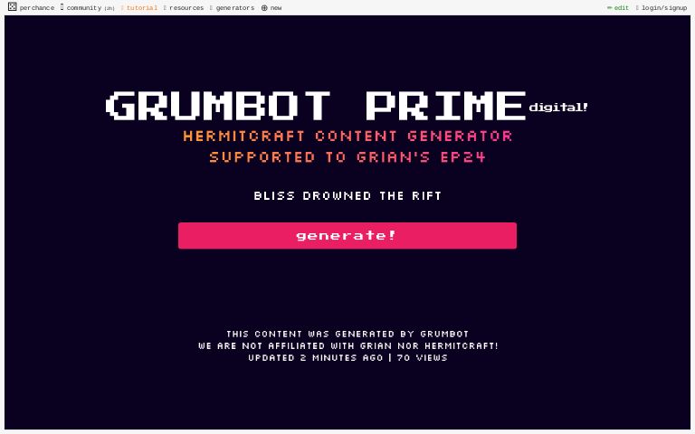 Hermitcraft Content Generator