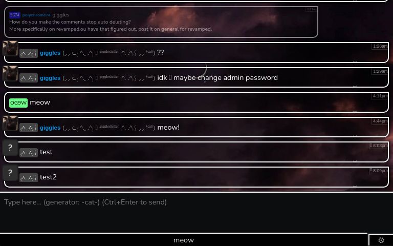 gs-comments ― Perchance Generator