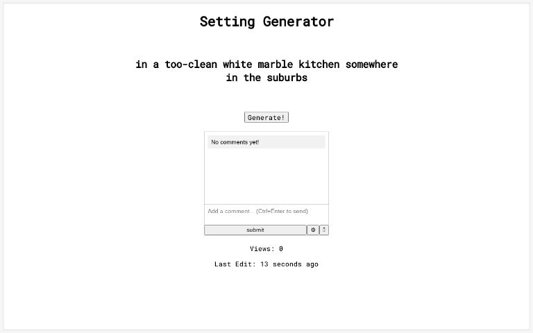 Setting Generator