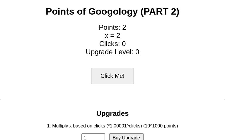 Points of Googology (PART 2) ― Perchance Generator