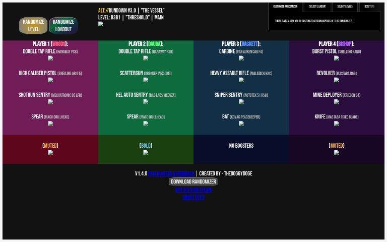 Gtfo Randomizer ― Perchance Generator