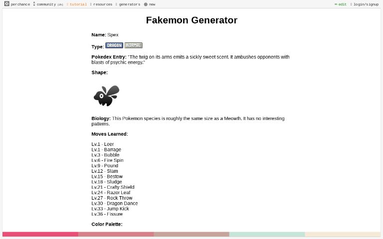 Fakemon Generator