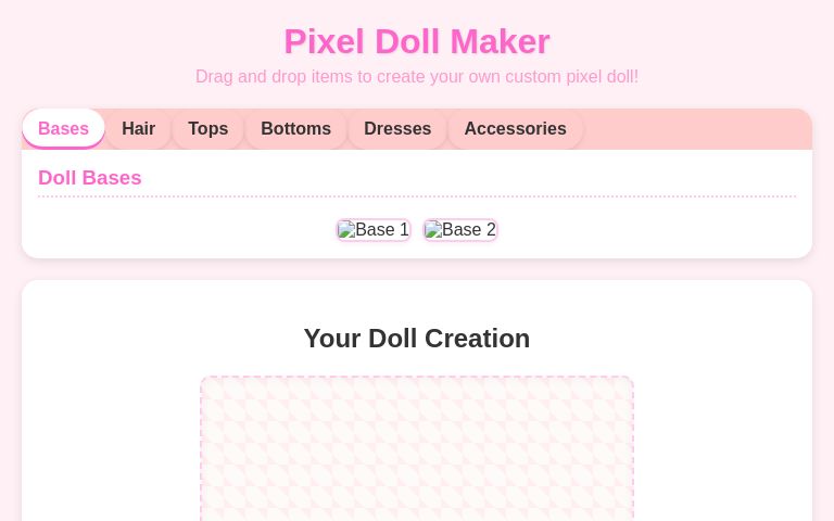 Pixel Doll Maker ― Perchance Generator