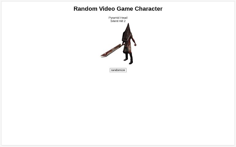Random Video Game Character ― Perchance Generator