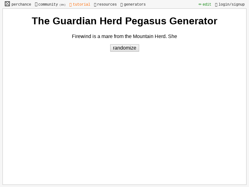 The Guardian Herd Pegasus Generator