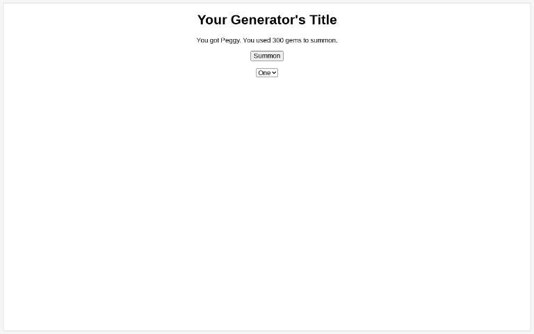 Guardian Tales Summon Simulator That Finally Works O ― Perchance Generator
